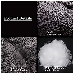 MFOX Calming Dog Bed (XL) for Medium and Large Dogs Pet Bed Donut Cuddler Up to 35lbs