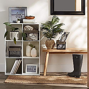 DII Farmhouse Wood Rimmed Wire Storage Basket Set, Silver, Assorted