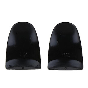Replacement L2 R2 Buttons Trigger Extender + Silicone Analog Thumb Stick Cap Cover Grip Thumbsticks Joystick for Sony PS4 PS4 Pro Slim Controller (Black)