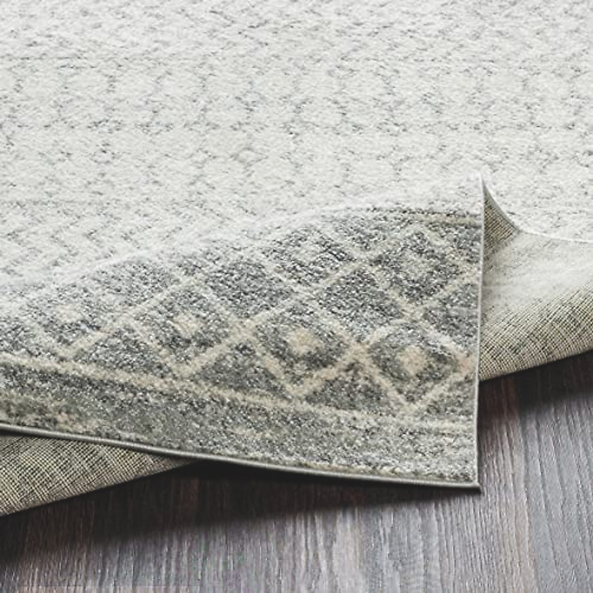 Artistic Weavers Chester Boho Moroccan Area Rug,5'3" Round,Grey