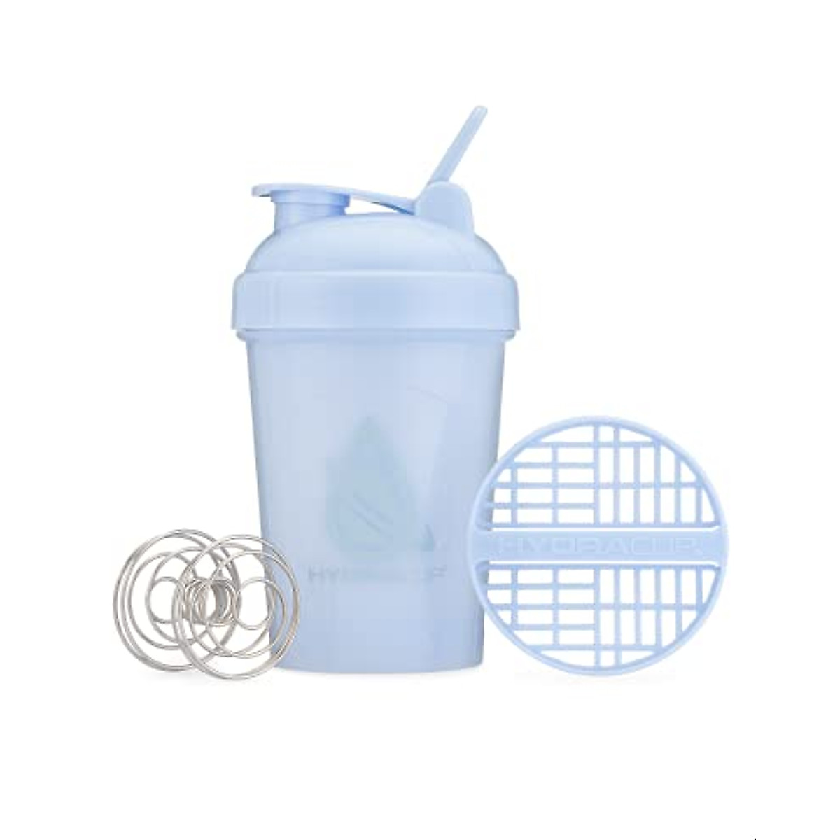 HydraCup [5 Pack] - 20oz Shaker Bottle for Protein Mixes, Barbell Blender Wire Whisk & Mixing Grid, Shaker Cup BPA Free, Shakes Value Pack