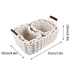UXZDX Storage Basket 3pcs Soft Nesting Baskets Simple Gift Baskets Versatile Storage Boxes (Color : Gray)