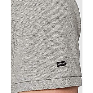 Superdry Mens Organic Cotton Short Sleeve Pique Polo Shirt Mid Marl Size XL