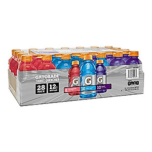 Gatorade Thirst Quencher Variety Pack - 12 oz, 28pk (8 Strawberry, 10 Cool Blue, 10 Grape)