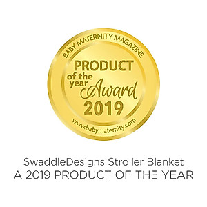 SwaddleDesigns Stroller Blanket, Cozy Plush Baby/Toddler Blanket, 30x40 inches, Forever Diamonds with Blue Satin Trim, Sapphire Blue