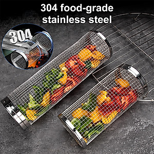 Rolling Grill Baskets Small