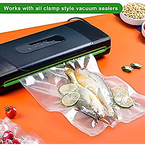 Food Vacuum Sealer Bags Rolls with Commercial Grade,Kitchen 5 Rolls Food Saver Bags,(12+15+17+20+22) x500cm Sous Vide Bags Rolls with BPA Free for All Vacuum Sealer,Great for Food Vac Storage