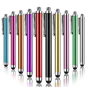 Stylus Pens for Touch Screens, Abiarst High Precision Universal Stylus for iPad iPhone Tablets Samsung Galaxy All Capacitive Touch Screens (10-Pack)