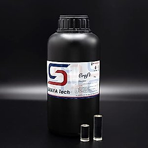 Siraya Tech Craft Ultra-Clear 3D Printer Resin - High Transparency, Non-Yellowing, 405nm Rapid Curing for LCD/DLP/8K 3D Printers, Designed for Craft Projects (1kg, High Clear)