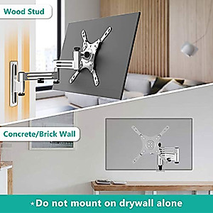 WALI RV TV Mount, Lockable TV Wall Mount for Camper Trailer Motor Home, Full Motion Anti-Vibration Arm for 13-43 inch LED, LCD Flat Screens and Monitors, up to 33lbs (1343LK)