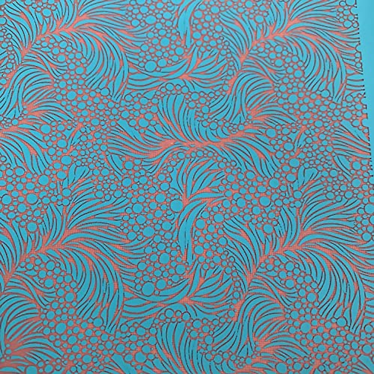 Silkscreen Seaweed and Bubbles Stencil Crafting, Polymer Clay, Art Jewelry, Mixed Media