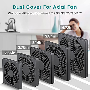 Wathai 2 Pack 120mm PC Fan Dust Filter Cover Computer Mess