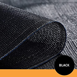 Coolaroo Shade Fabric 70% UV Coverage Outdoor or Exterior Privacy and Screening, Medium Roll (12' X 50'), Black