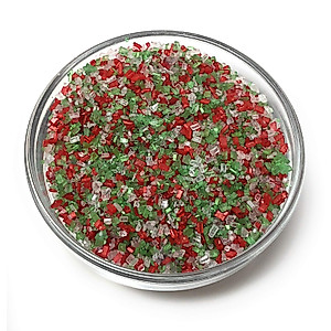 Snowy River Holiday Cocktail Sugar - Kosher All Natural Festive Cocktail Rimmer and Coffee Rimmer (Holiday, 4oz Bag)