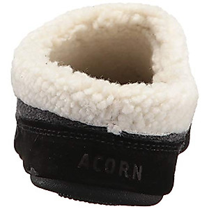 Acorn Women's Mule Ragg Slipper, Dark Charcoal Heather, Large Standard US Width US
