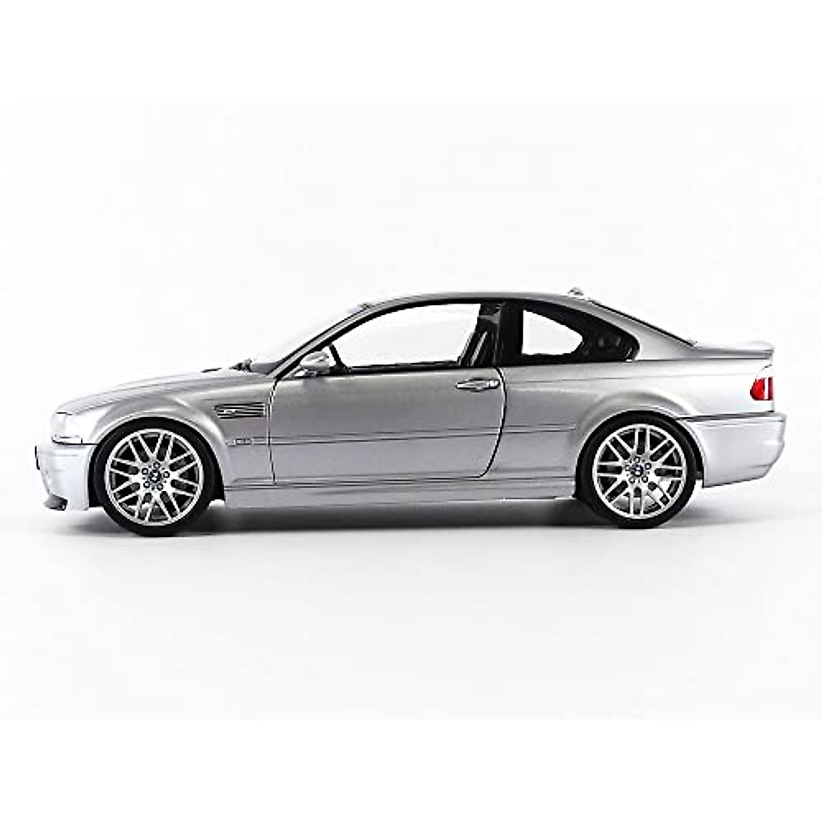 Solido S1806503 1:18 2003 BMW E46 CSL Coupe-Silver Grey Collectible Miniature car