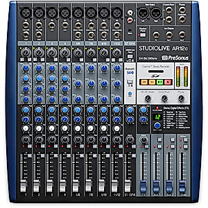 PreSonus StudioLive AR12c 14-Channel USB-C Hybrid Digital/Analog Performance Mixer, Unpowered