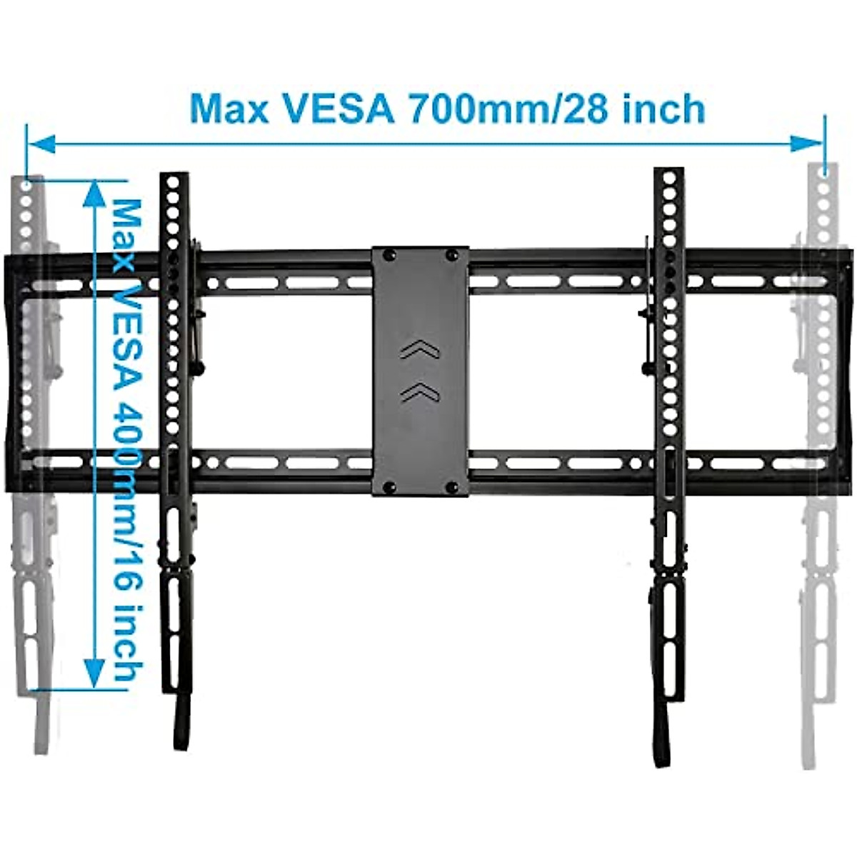 VideoSecu Mounts Tilt TV Wall Mount Bracket for Most 23"- 85" LCD UHD LED Plasma TV with 75X75 100x100 400x400 684x400 700x400mm, with Magnetic Stud Finder and HDMI Cable MF609B BXM