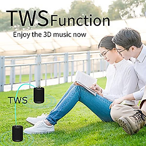 MAWODE T10 Waterproof Small Bluetooth Speakers - 8 Hr Playtime Portable Speaker - Lightweight Mini Wireless Shower Speaker - Aux & TF Card Support
