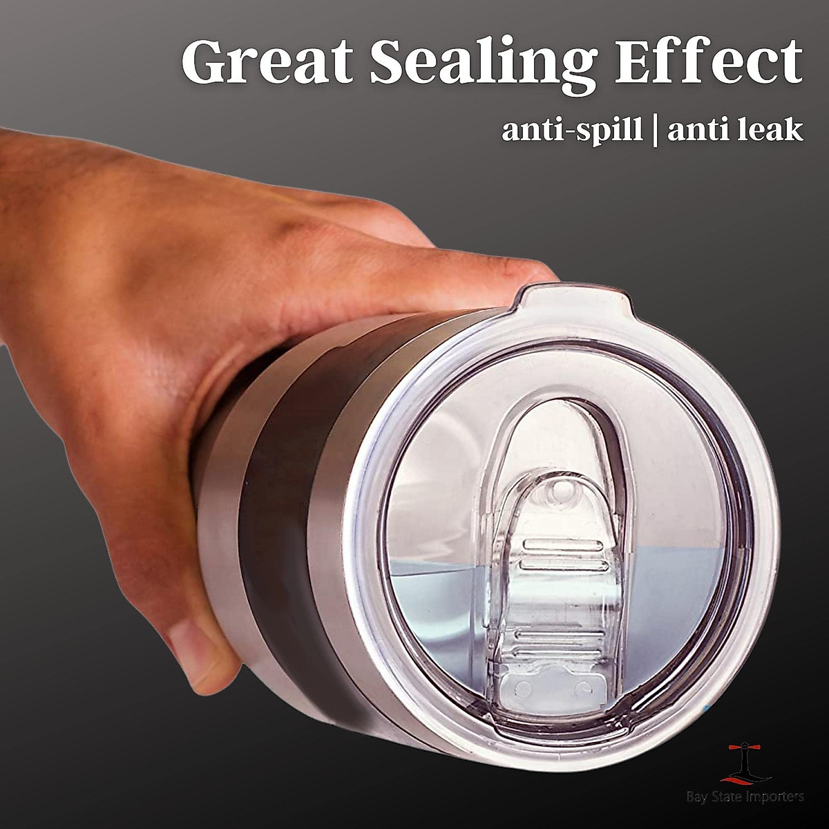 (2 Pack) Replacement Rubber Gaskets Compatible with Yeti Lid Gasket-Seals Fits 20 oz Insulated Stainless Steel Tumblers