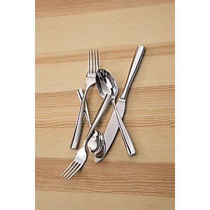 Fortessa Lucca Flatware Set, 20-Piece, Polished Stainless