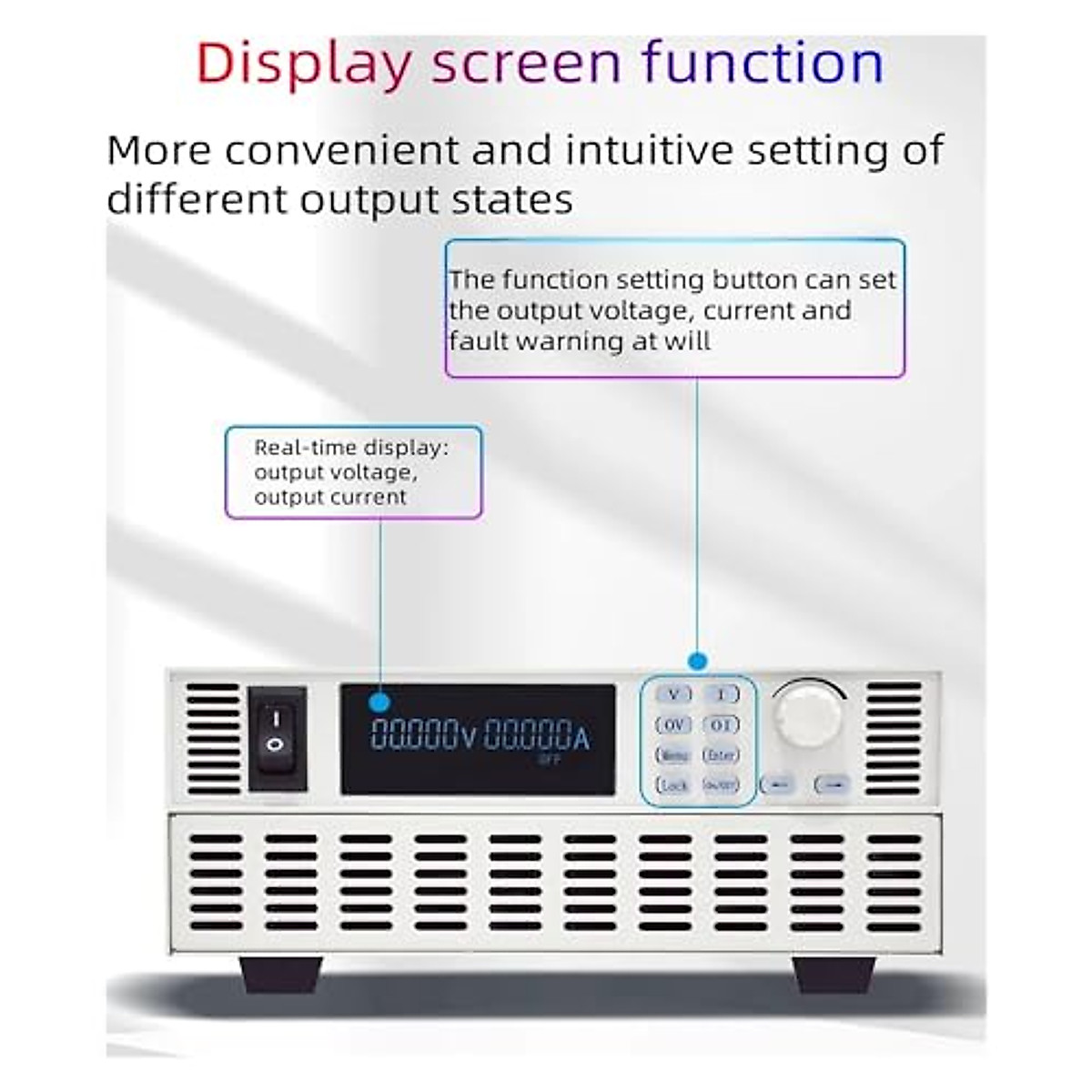 Arionyx Laboratory Switch DC Power Supply 30V 60V 100V 150V 300V 600V 6A 12A 24A 36A 60A 120A Switch DC Power Supply(110V,150V 24A)