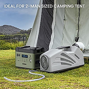 EENOUR QN650 Portable Air Conditioners, Home AC Cooling Unit 2350 BTU, 24V DC & 100-240V AC, 3 Fan Speeds, LCD Display, 59~86 °F for Camping Tent, Room, Car and RV