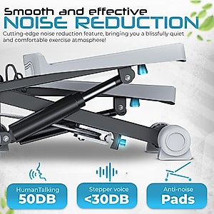 CLIÕ Advanced Twist Motion Mini Stair Stepper Exercise Equipment, Portable Small Stair Steppers for Exercise At Home, Resistance Bands & Mat - Hydraulic Fitness Stair Climber, 350lbs Weight Capacity