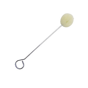 50 Packs Wool Daubers Glue Daubers Ball Brush Leather Dye Tool Leather Dye Dauber Dyeing Applicator with Metal Handle for DIY Crafts Projects