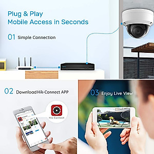 HIK-Tech US 16-Channel PoE 4K Network Video Recorder NVR, Embedded Plug & Play DS-7616NI-Q2/16P（2021 New Version）