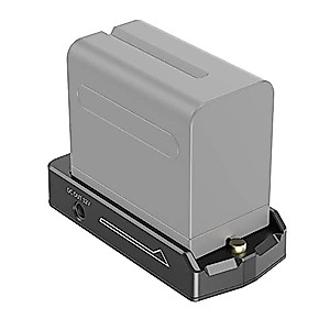 SmallRig NP-F Battery Adapter Plate Lite for Sony NP-F Battery, w/ 12V/7.4V Output Port, LED Low Battery Indicator - 3018