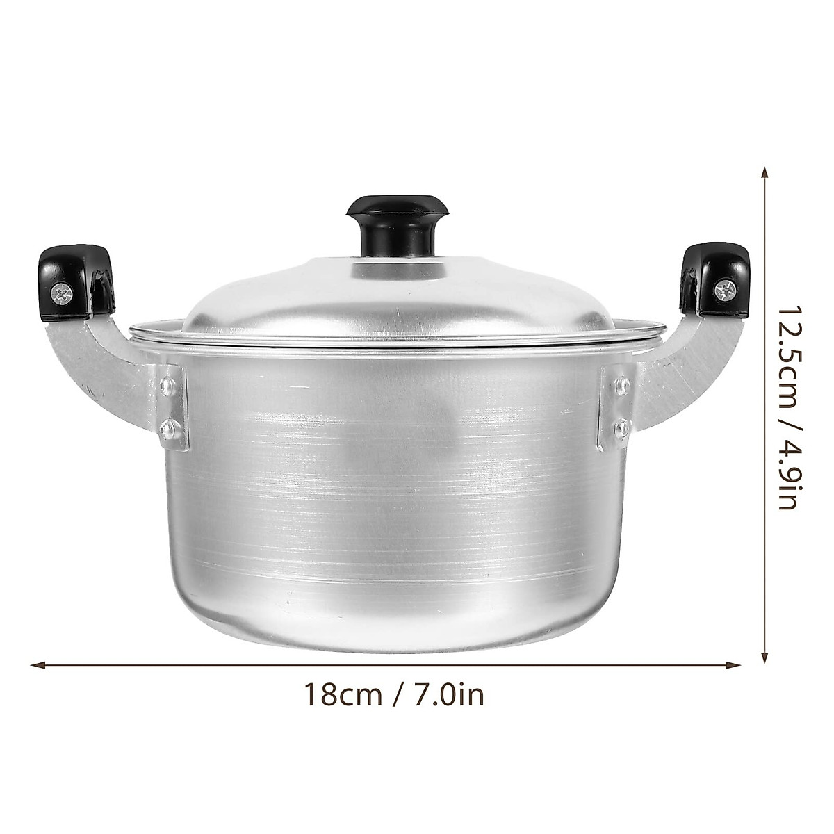 UPKOCH Vintage Aluminum Pot Stock Pot Ramen Pot ramenpot Instant Noodle Pot Kimchi Soup Pot stockpot with lid Oven Pans nonstick Soup Pot Korea Noodle Pot Kitchen Noodle Pot Cook Pot Suki