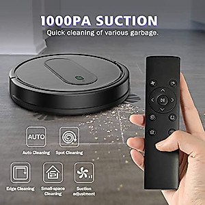 XIEBro Robot Vacuum and Mop Combo, 3 in 1 Mopping Robotic Vacuum with Schedule, App/Wi-Fi/Alexa, 1600Pa Max Suction, Self-Charging Robot Vacuum Cleaner, Slim, Ideal for Hard Floor, Pet Hair, Carpet