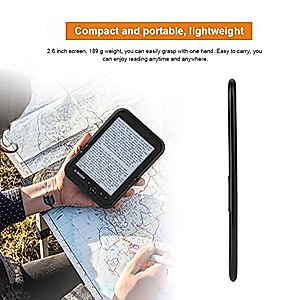 WESE Digital Book Read, Electronic Ink Screen 300DPI 29 Languages Ereader for Household for BK-6006(Black, 8G)