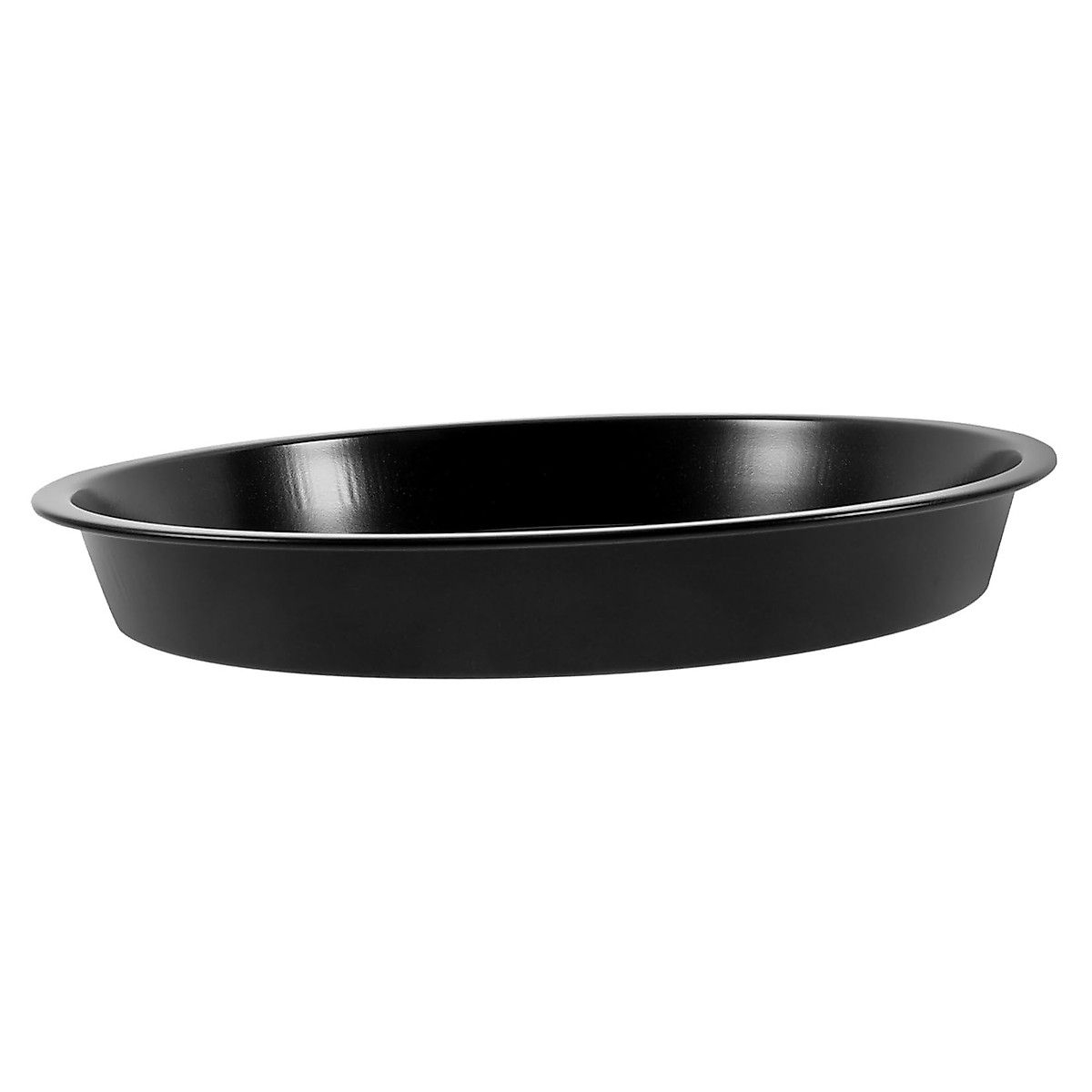 SHOWERORO Steel Cake Tray Pizza Pans Microwave Pizza Pan Pie Baking Tray 8 Inch Cake Pans Pizza Round Plate Crisper Pan Nonstick Bakeware Seafood Grill Pan Carbon Steel Oven Baking Pan