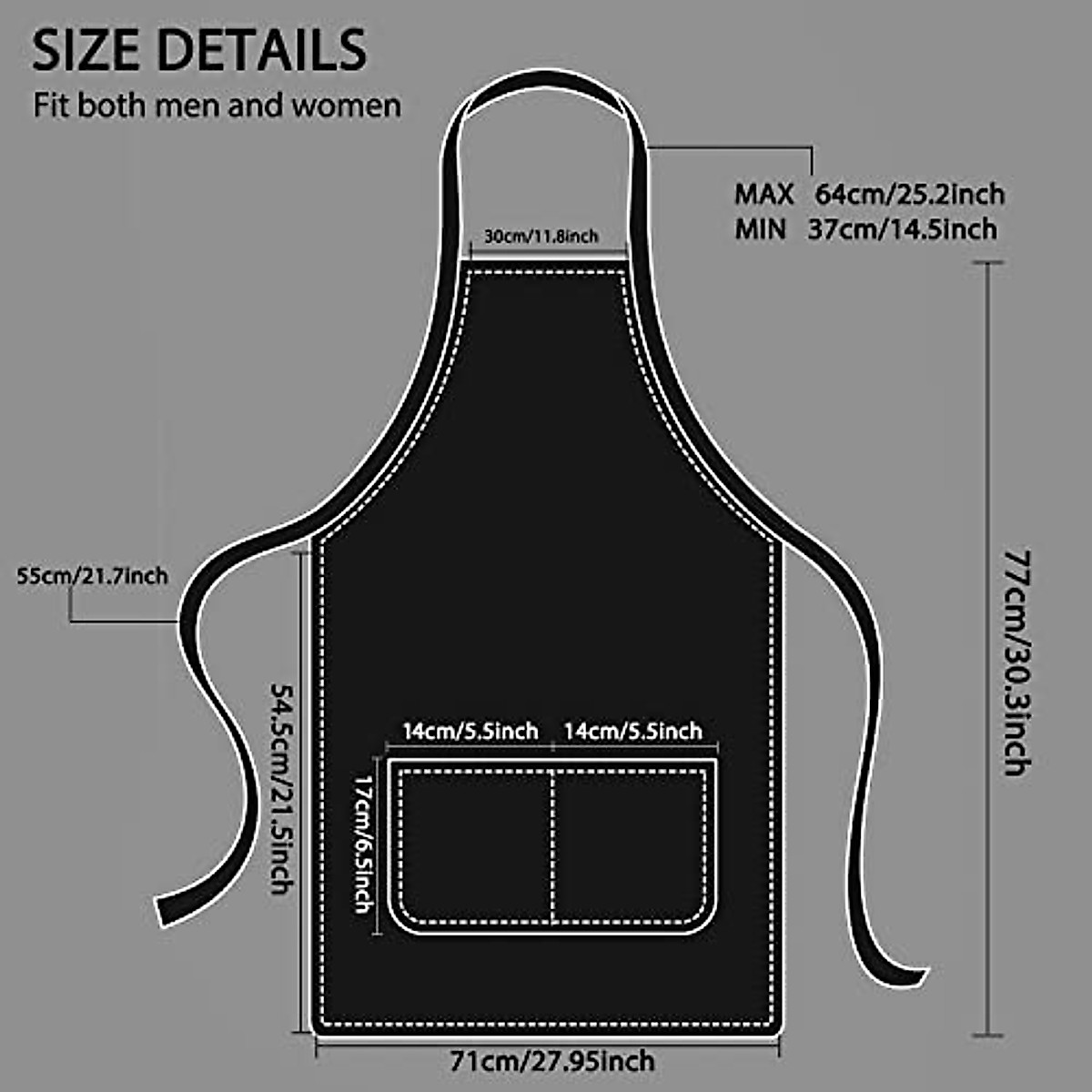 POFULL Mimi Gift Mimi Mother's Day Gift Mimi's Kitchen Never Runs Out Of Kisses and Cookies (Mimi's Kitchen Apron)