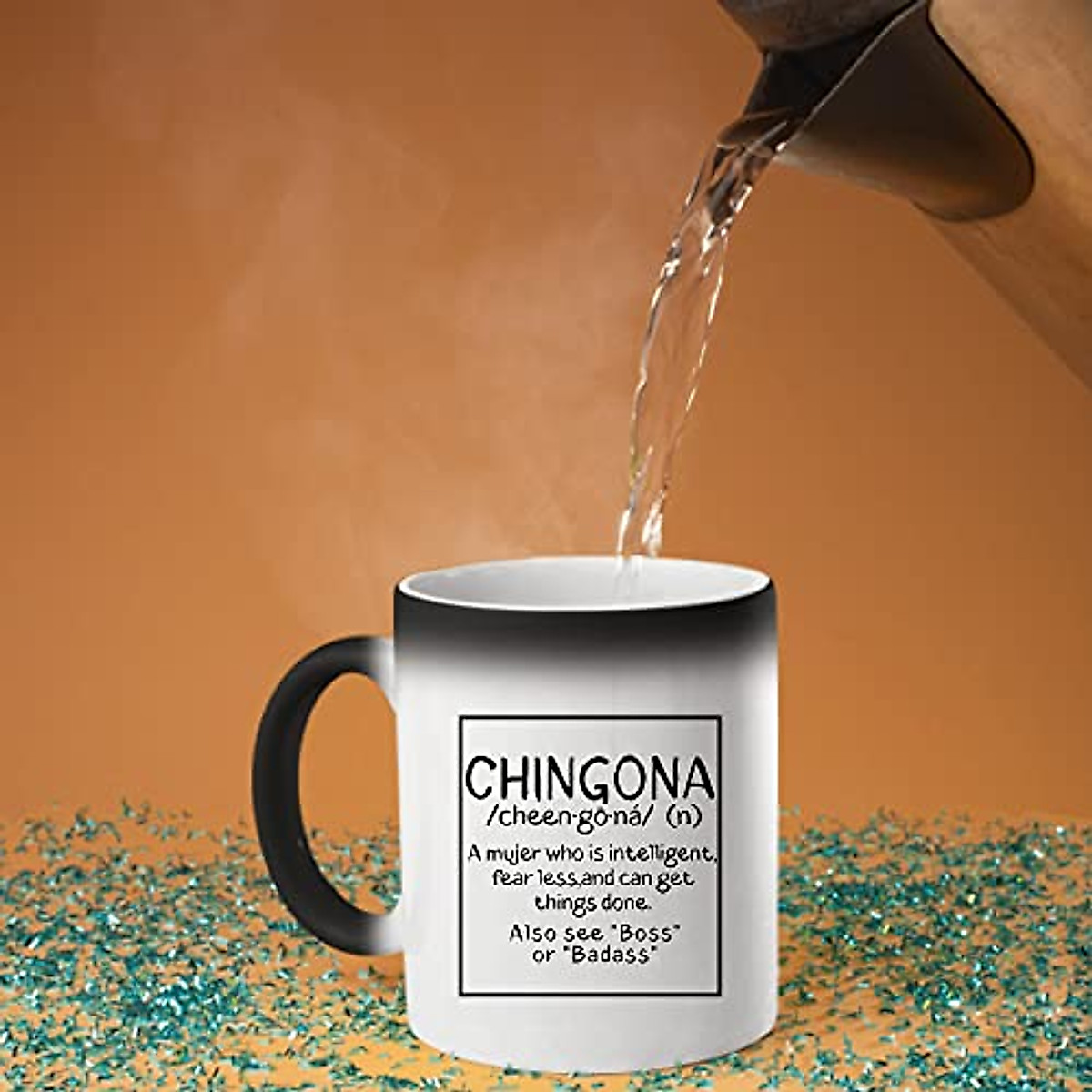 Chingona Intelligent Badass People Funny Sarcasm Novelty Smart Clever Gift for Friend Buddy Bestie 11oz 15oz Color Changing Mug