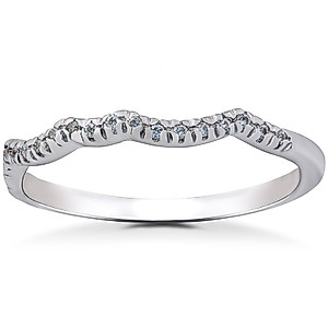 1 1/6ct Diamond Infinity Engagement Wedding Ring Bridal Set 14K White Gold - Size 4.5