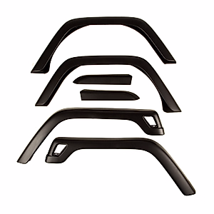 Omix | 11603.11 | Fender Flare Kit, 6 Piece, Factory Style | OE Reference: 55254918K6 | Fits 1997-2006 Jeep Wrangler TJ