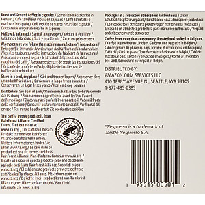 Amazon Brand - Solimo Espresso Capsules 50 CT, Compatible with Nespresso Original Brewers