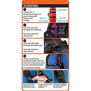 Protec Padded Backpack Strap,Black