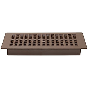 Decor Grates PL410-OB 4-Inch by 10-Inch Plastic Floor Register, Oak Brown