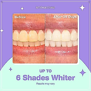 Smileactives Teeth Whitening Pen for White Smile, Fast Tooth Whitener and Stain Remover with Precision Brush Tip, Dental Quality Whitening Gel, Travel Pen, Easy to Use, Vanilla Mint Flavor, 2 Pack