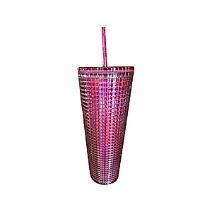 Starbucks 2023 Pink Diachronic Bubblegum Venti 24 oz Tumbler with Straw