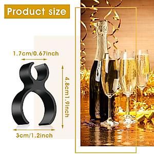 Prasacco 12 Pieces Champagne Bottle Sparklers Clips Champagne Bottle Single Holder Champagne Sparkler Safety Clips for Candle Christmas Wedding Party Supplies