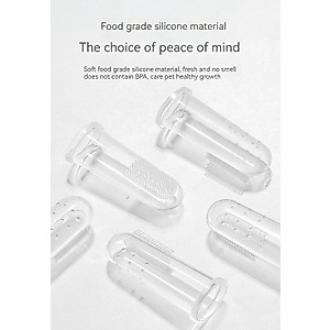 TailGurus 6 Units Pack Pet Finger Toothbrush for Dogs & Cats, Extra Soft Silicone Bristles Professional Dog Toothbrush & Cat Toothbrush, Easy Teeth Cleaning for Dog Dental Hygiene