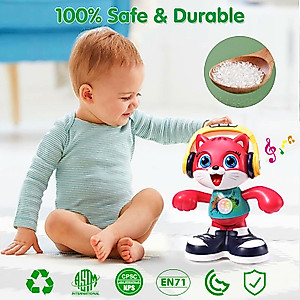 Baby Toys 12-18 Months Dancing Cat Toys for 1 Year Old Boys Girls with Music & Recording Kids Interactive Early Learning Educational Toddler Toys for 1 2 3 Year Old Boys Girls Birthday Xmas Gift