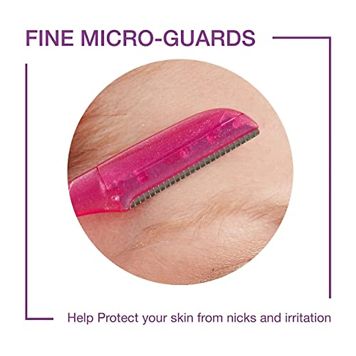 Schick Hydro Silk Touch-Up Dermaplaning Tool with Precision Cover, 9ct | Dermaplane Razor, Face Razors for Women, Eyebrow Razor, Facial Razor, Dermaplaning Razor, Womens Face Razor Peach Fuzz Remover