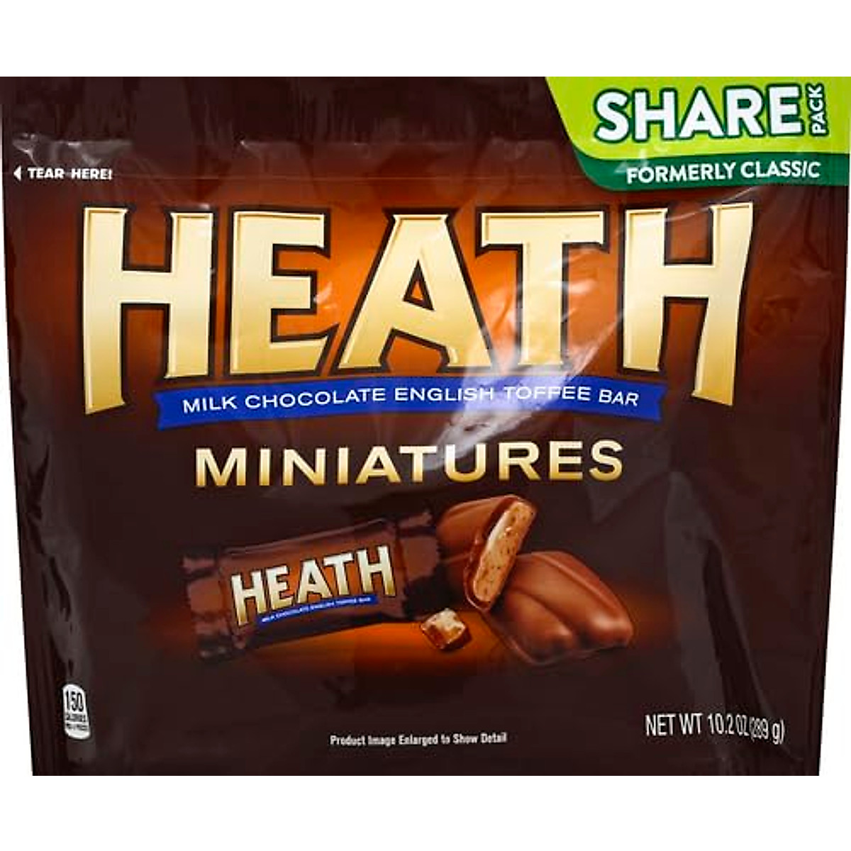 HEATH Miniatures Chocolatey English Toffee Candy Share Pack, 10.2 oz