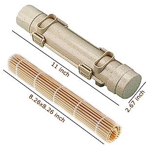 Wtpncil Sushi Roller, Sushi Bazooka, Sushi Maker, Sushi Making Kit, Bamboo Sushi Rolling Mat For Beginners